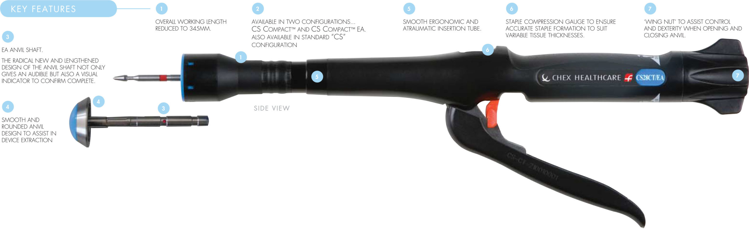 CS COMPACT™ EA SHORT STRAIGHT CICULAR STAPLER - Operating Room System