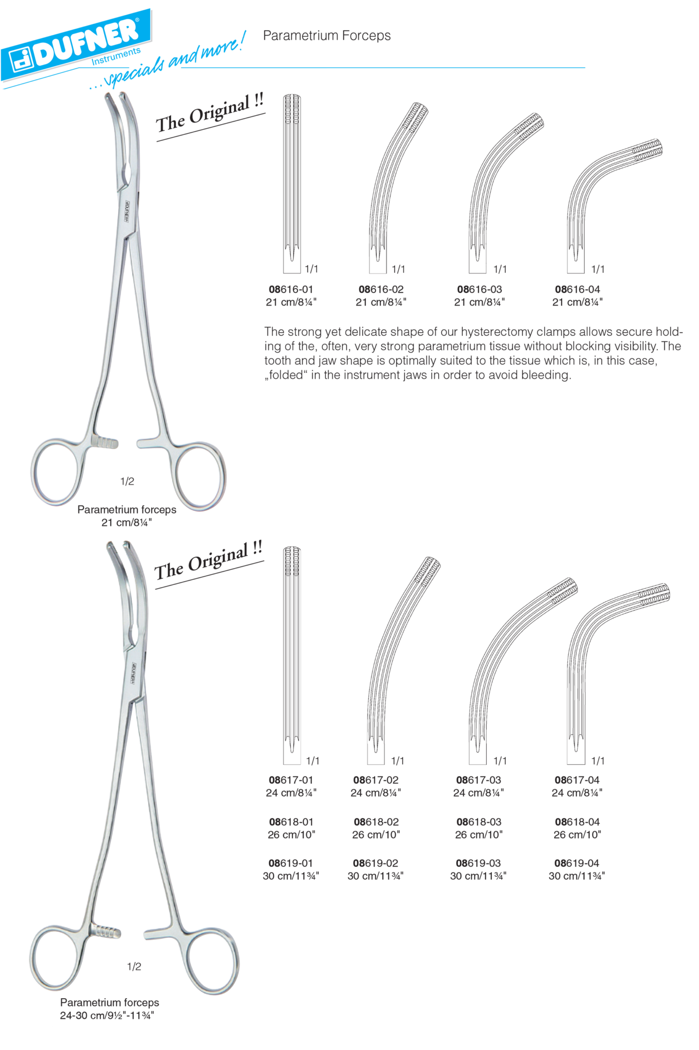 Parametrium Forceps - Operating Room System