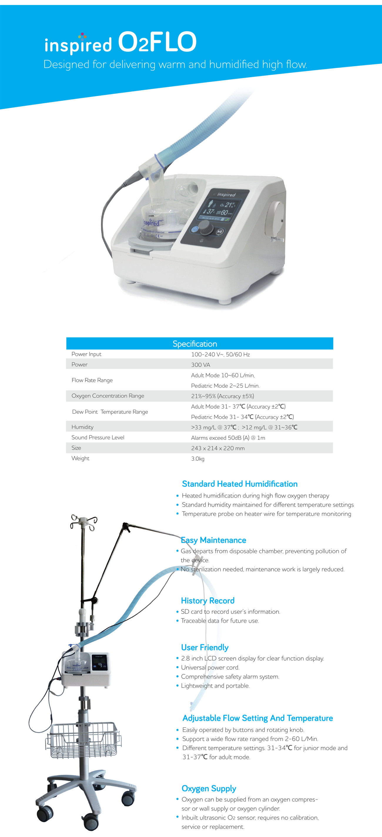 02FLO High Flow Therapy - Operating Room System