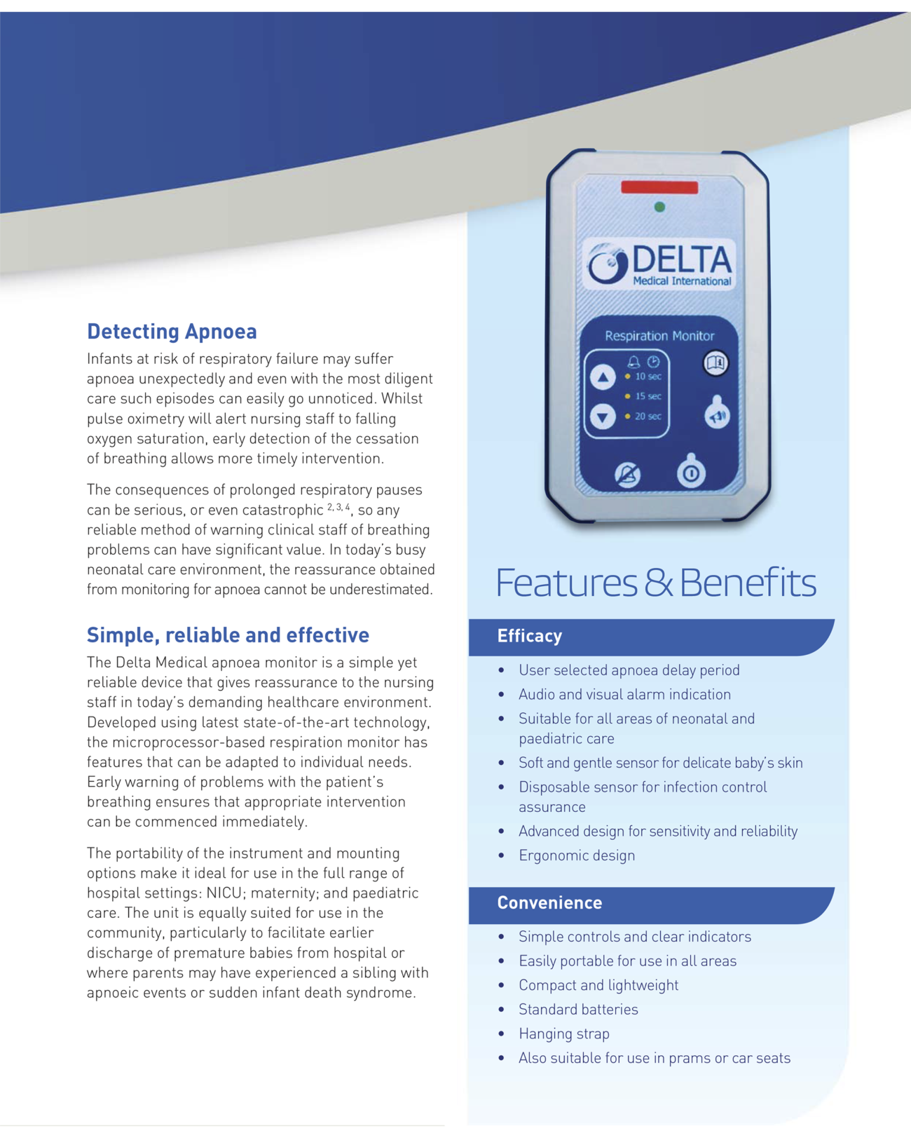 Apnoea Monitor for Neonates and Infants - Operating Room System